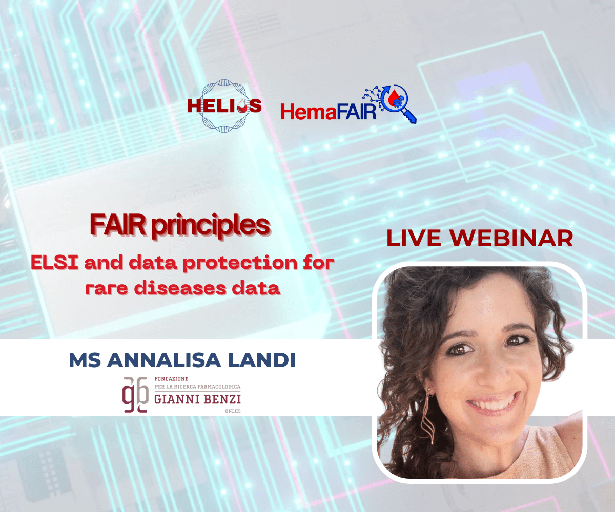 Ms Annalisa Landi “ELSI and data protection for rare diseases data ...